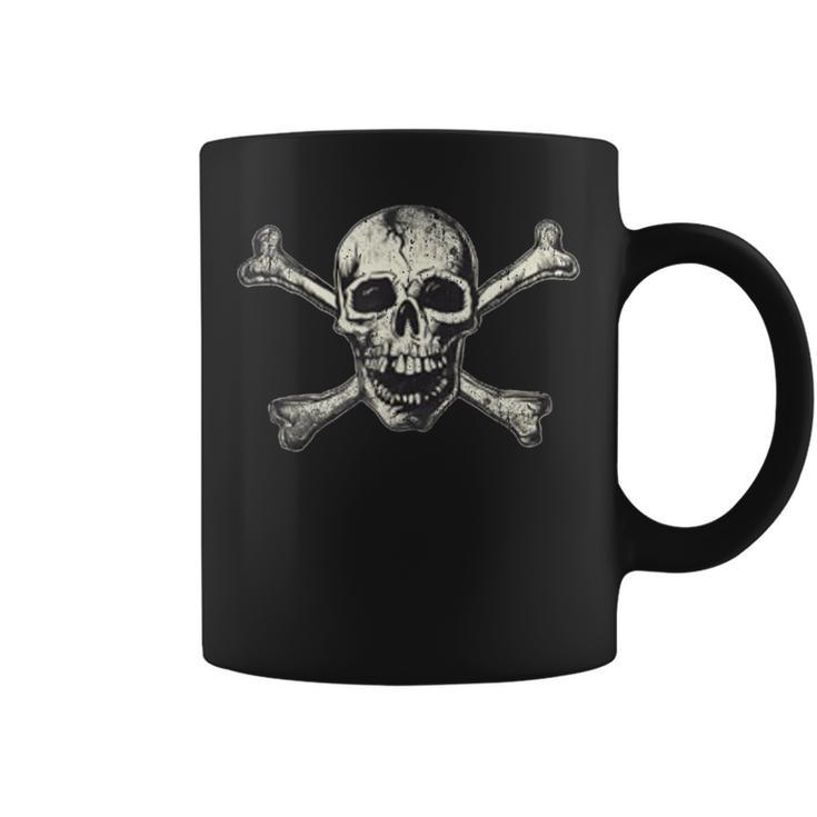 Vintage Skull And Crossbones Skeleton Scary Bones Halloween Halloween ...