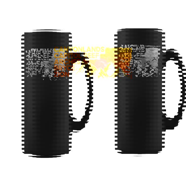 Vintage Utah National Parks Moab Utah Mighty Five Souvenir Coffee Mug ...