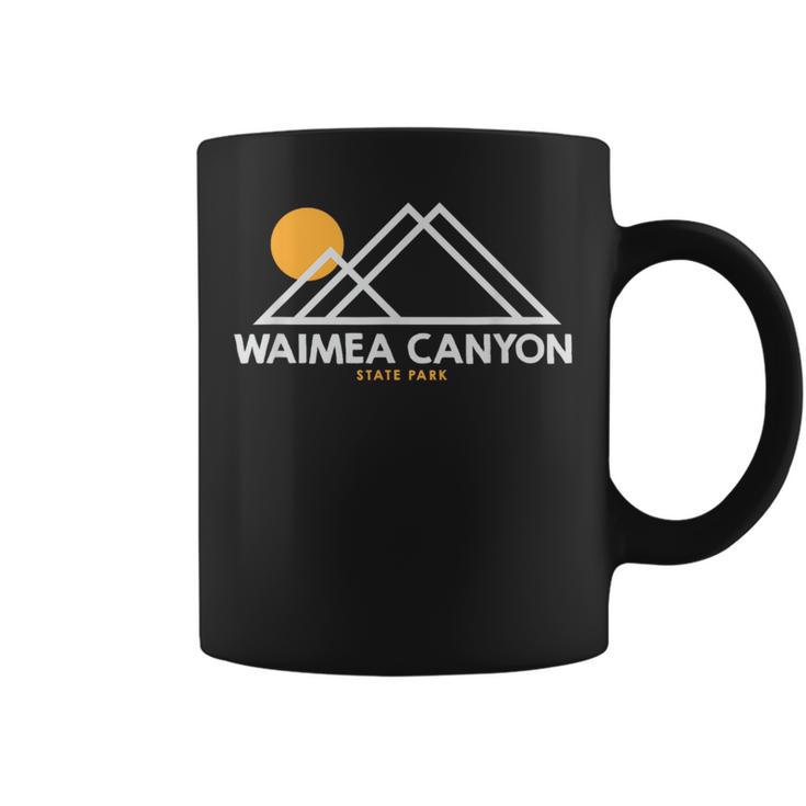 Waimea Canyon State Park Hawaii Outline Hi Coffee Mug | Mazezy