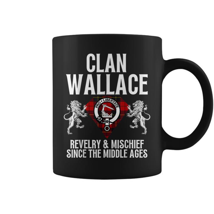 Wallace Clan Scottish Name Coat Of Arms Tartan Family Party Coffee Mug ...