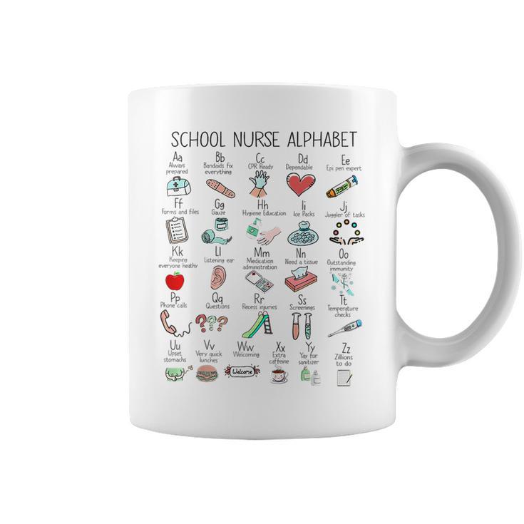 Abc School Nurse Alphabet Nurse Appreciation Nurse Educator Coffee Mug ...