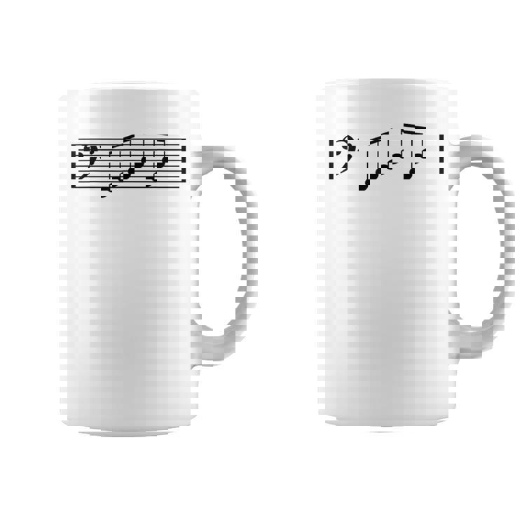 Bass Clef Fab Dad Music Notes Coffee Mug | Mazezy