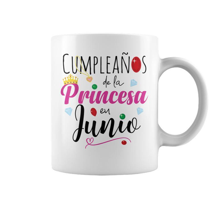 Cumpleanos Princesa Junio Latina Birthday Princess Apparel Coffee Mug ...
