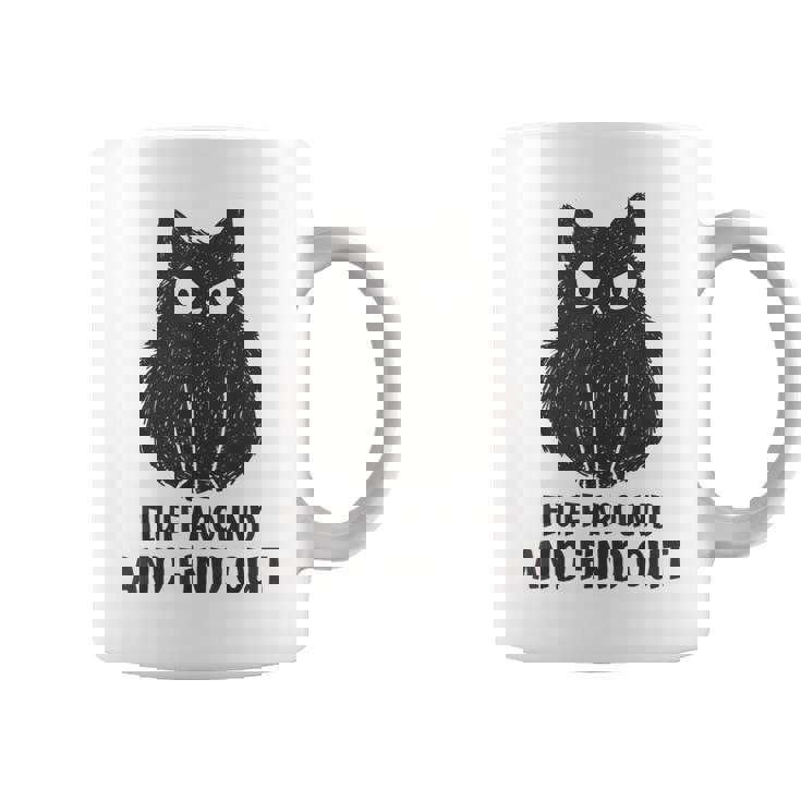 Cat Fluff Around And Find Out Coffee Mug - Seseable