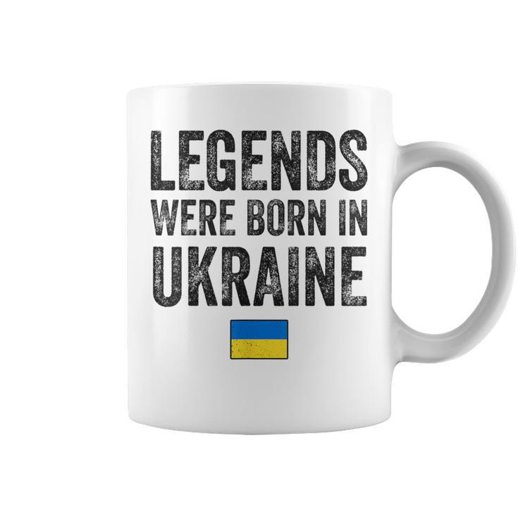 Legends Were Born In Ukraine Ukrainian Flag Pride Roots Coffee Mug | Mazezy