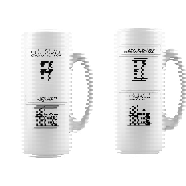 The Letter Of The Week F Sight Word This Coffee Mug - Seseable