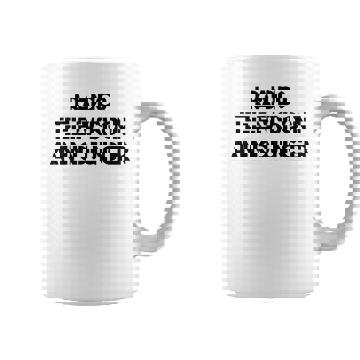 Radio Television Announcer Coffee Mug | Mazezy