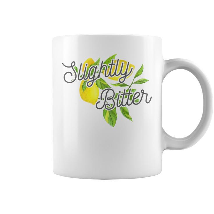 Slightly Bitter Lemons And Leaves Cute Coffee Mug | Mazezy