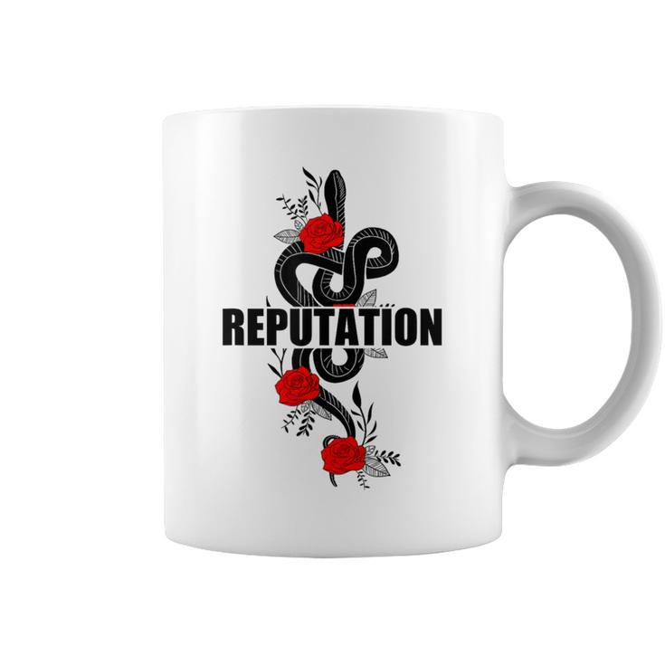 Snake With Flowers Snake-Reputation In The-World Coffee Mug | Mazezy