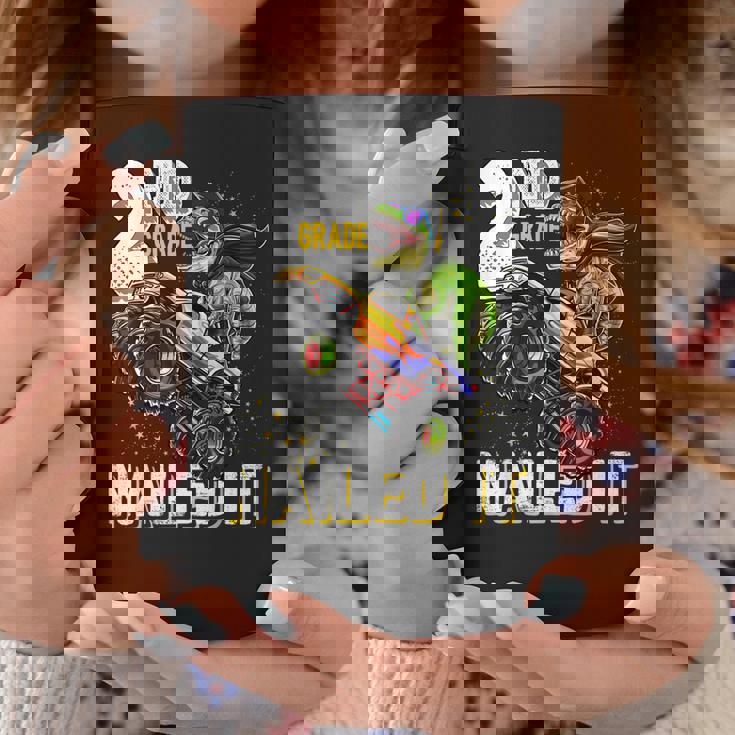 2Nd Grade Nailed It Dinosaur Monster Truck Graduation Cap Coffee Mug ...