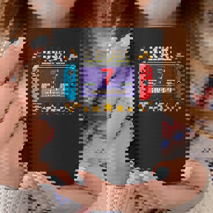 7Th Birthday Boy Level 7 Unlocked Video Gamer Birthday Funny Birthday ...