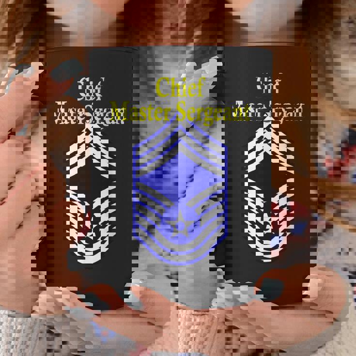 Chief Master Sergeant Air Force Rank Insignia Coffee Mug | Mazezy