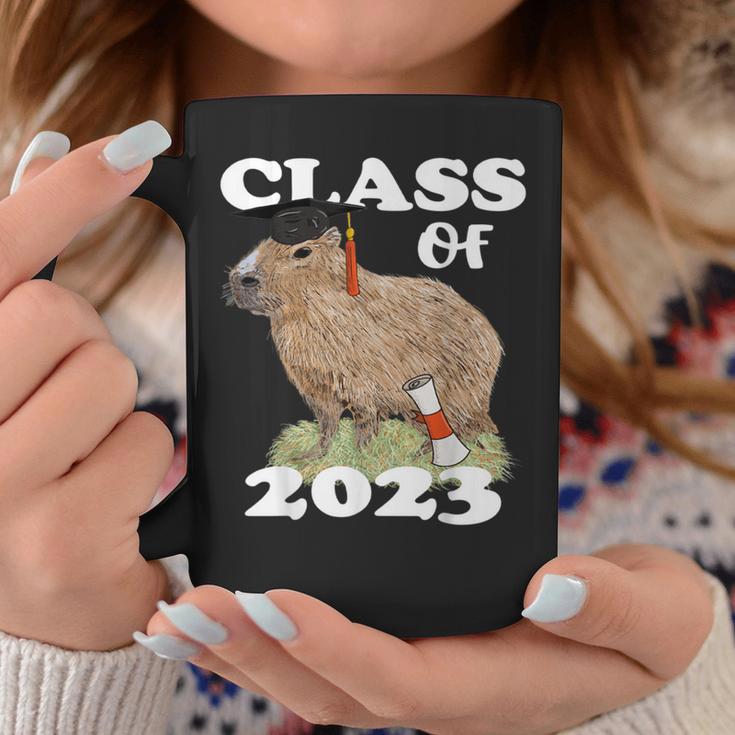 Class Of 2023 Graduation Capybara Animal Senior 2023 Coffee Mug | Mazezy