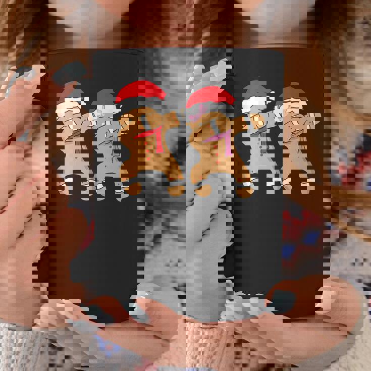 Dabbing Gingerbread Man And Girl Christmas Season Dab Dance Coffee Mug ...