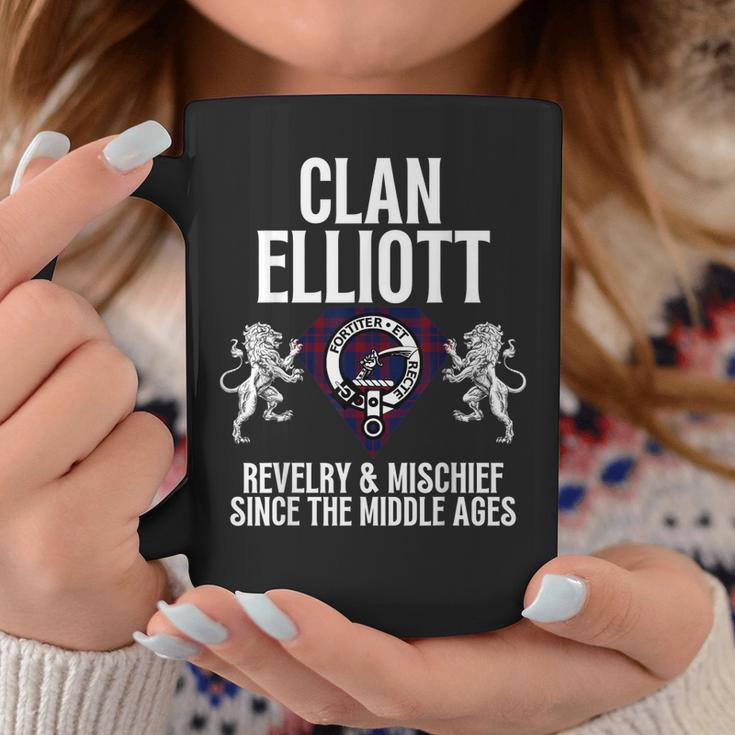 Elliott Clan Scottish Name Coat Of Arms Tartan Family Party Coffee Mug ...
