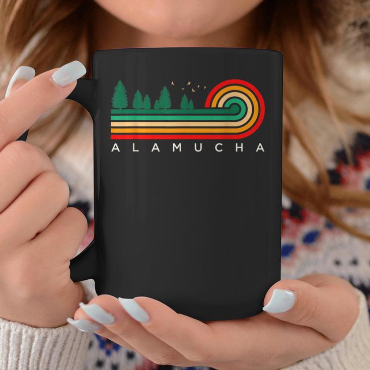 Evergreen Vintage Stripes Alamucha Mississippi Coffee Mug | Mazezy