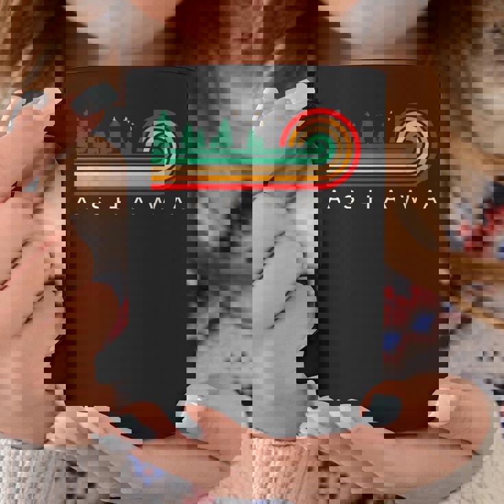 Evergreen Vintage Stripes Ashawa Iowa Coffee Mug | Mazezy