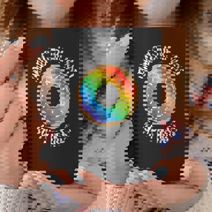 Funny Donut Just Gay Bagels Lgbtq Pride Month Gift Coffee Mug | Mazezy