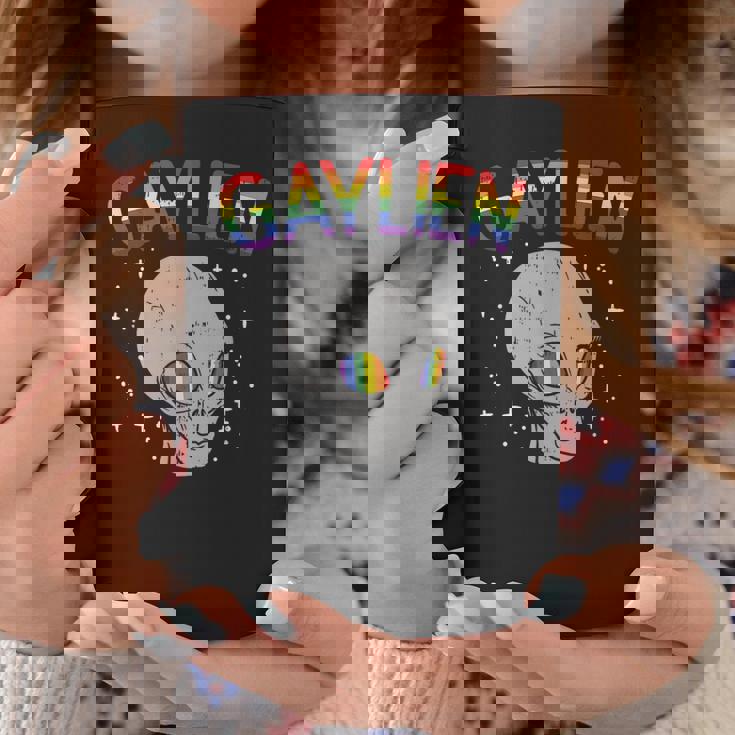 Gaylien Quote Space Pride Sexual Orientation Asexual Alien Coffee Mug ...