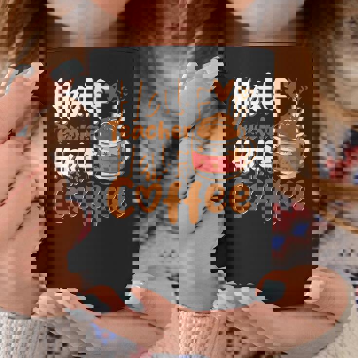 Half Teacher Half Coffee Teacher Coffee Teach Repeat Coffee Mug | Mazezy