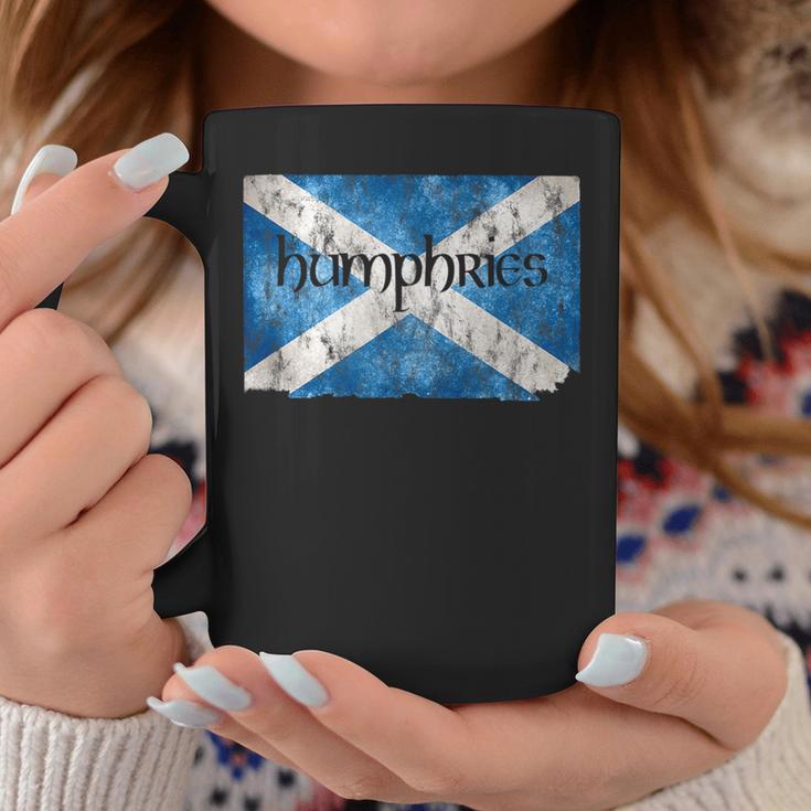 Humphries Scottish Clan Name Scotland Flag Coffee Mug | Mazezy