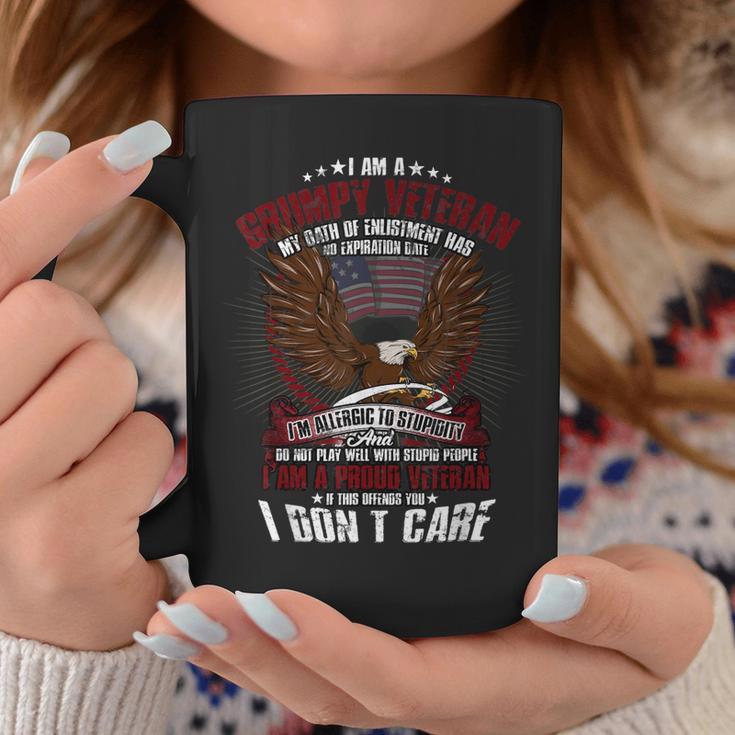 I Am A Grumpy Veteran July 4Th Freedom Veterans Day Gift Coffee Mug ...