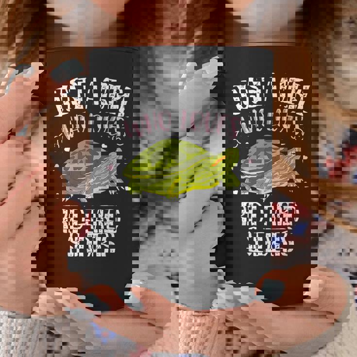 Just A Girl Who Loves Red-Eared Sliders Slider Turtle Coffee Mug | Mazezy