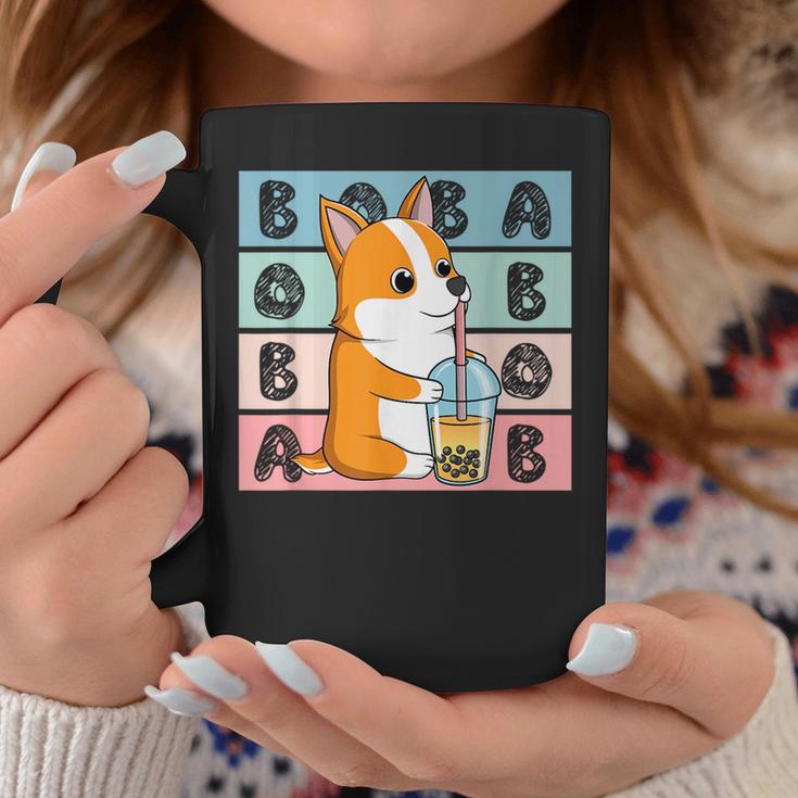 Kawaii Corgi Dog Boba Milk Tea Cute Welsh Puppy Corgi Funny Gifts ...