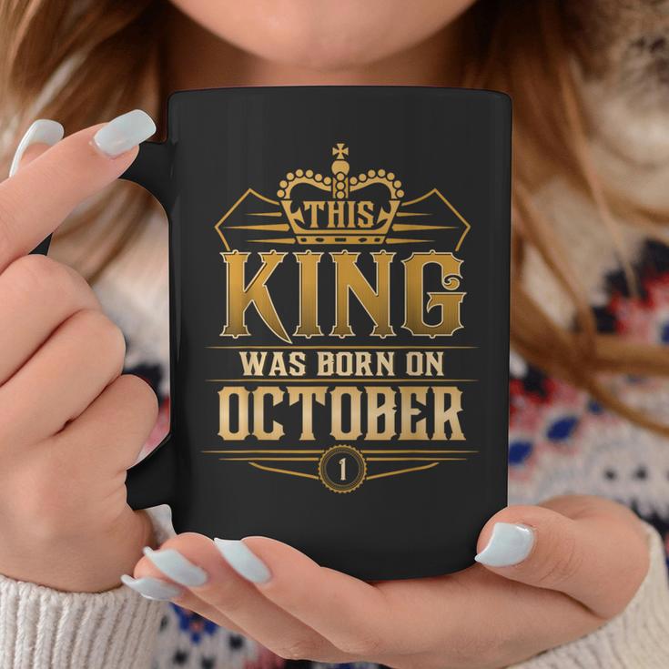 This King Was Born On October 1St Libra Scorpio Coffee Mug | Mazezy