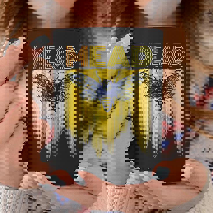 Mead Dripping Honey Bee Retro Coffee Mug | Mazezy