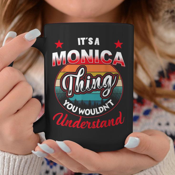 Monica Retro Name Its A Monica Thing Coffee Mug | Mazezy