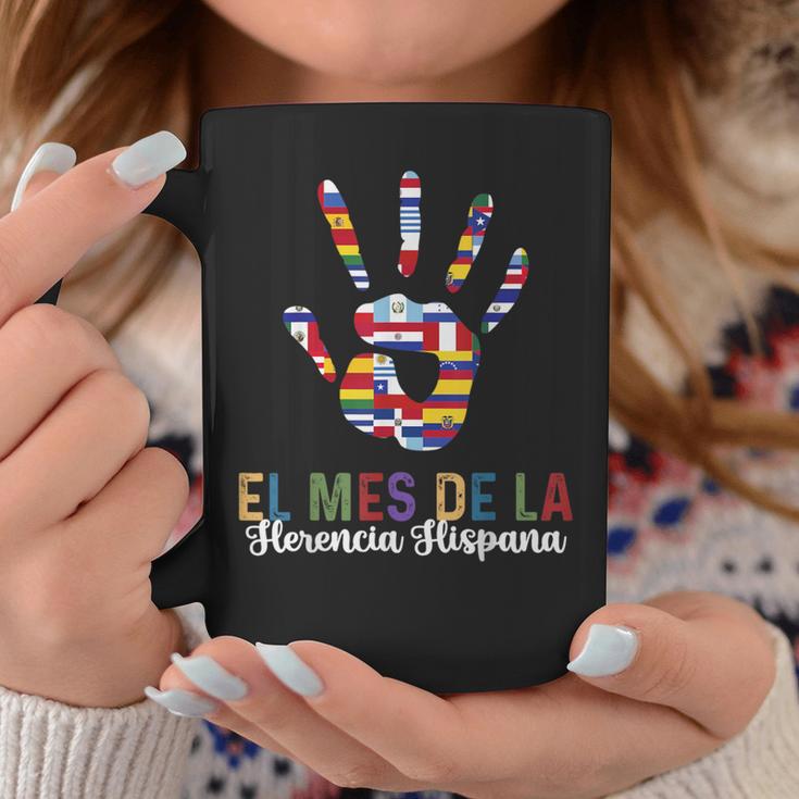 National Hispanic Heritage Month Latin Countries Handprint Coffee Mug ...