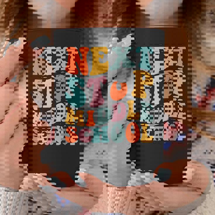 Next Stop Middle School Last Day Of School Graduation Groovy Coffee Mug ...