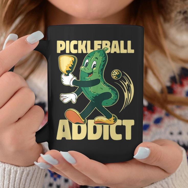 Pickleball Addict Funny Paddle Pickle Ball Meme Coffee Mug | Mazezy