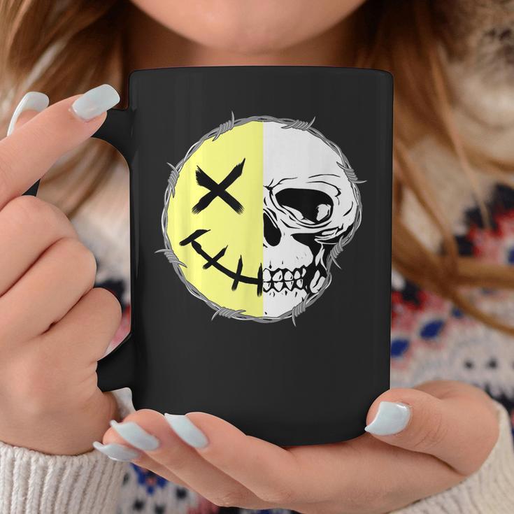 Smile Skull Skeleton Face Skull Coffee Mug | Mazezy