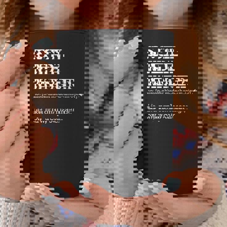 Social Media Manager Definition Coffee Mug | Mazezy