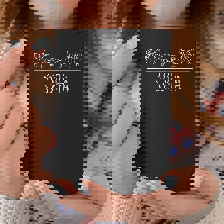 Sophia First Name Fingerspelling Deaf Pride Sign Language Coffee Mug ...