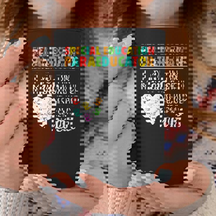 Special Education Paraeducator Cute Heart Appreciation Coffee Mug | Mazezy