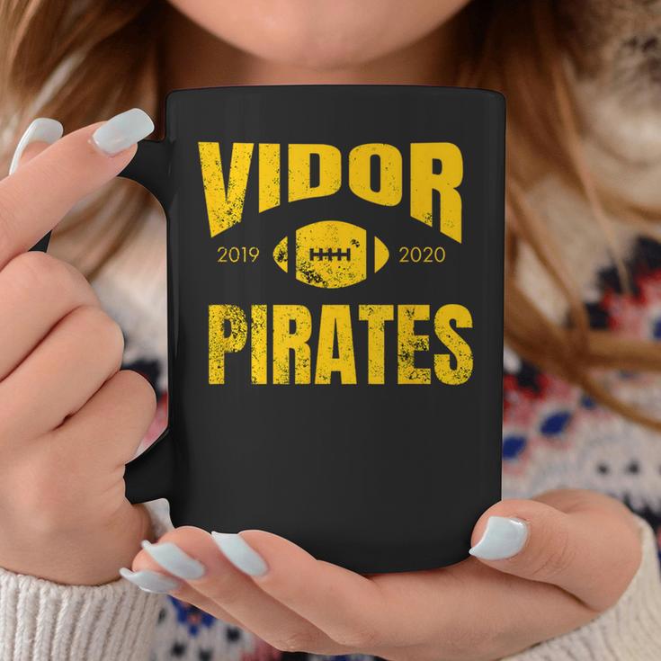 Vidor Pirates Football 2019 2020 Distressed T Coffee Mug | Mazezy