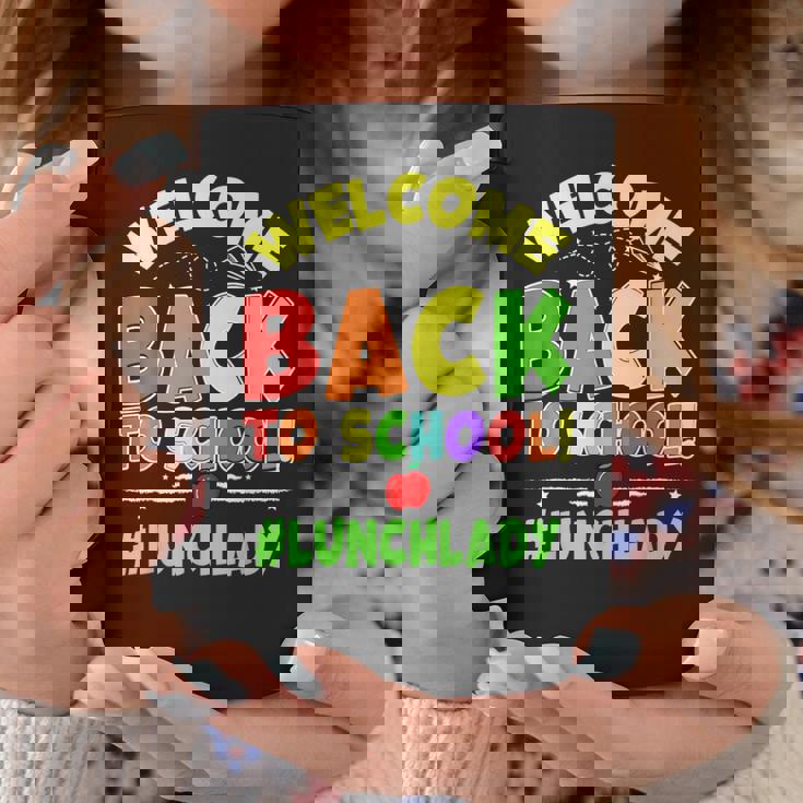 Welcome Back To School Lunch Lady Cafeteria Teacher Students Coffee Mug ...