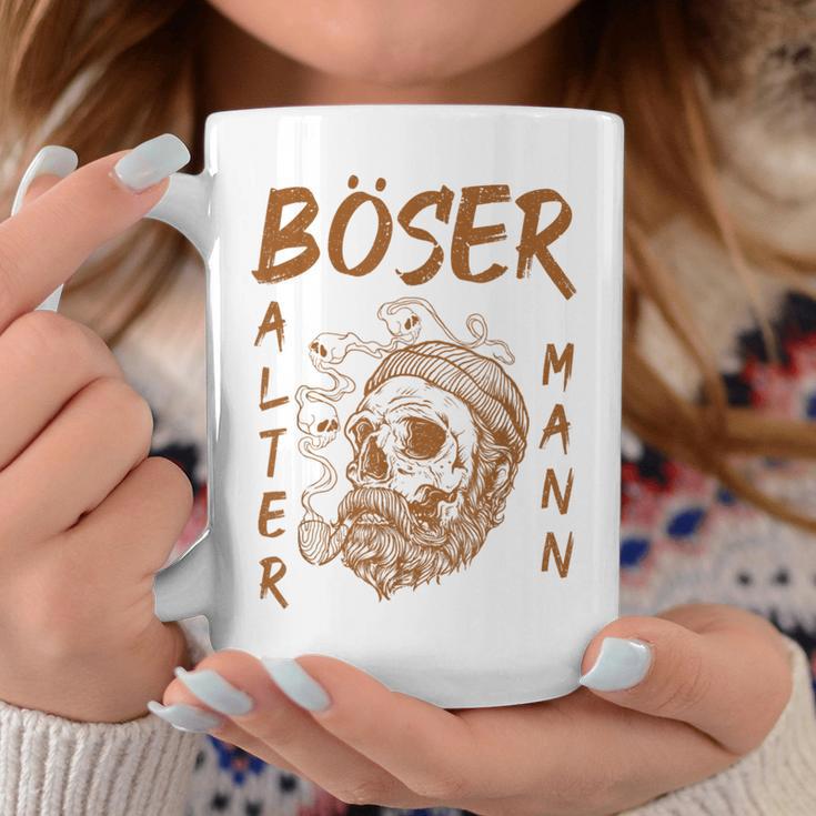 Bad Old Man Skull Peifer Smoke Coffee Mug | Mazezy