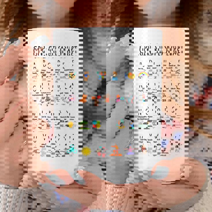 Coping Skills Alphabet Counselor Mental Health Awareness Coffee Mug ...