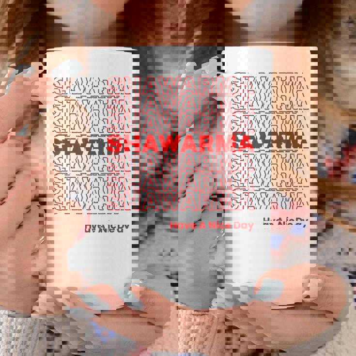 Shawarma Lover Arab Food Arabic Foodie Meme Thank You Coffee Mug | Mazezy