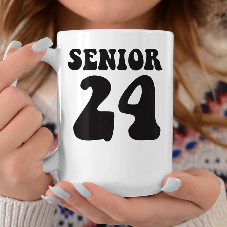 Groovy Senior 2024 Back Class Of 2024 Graduation Outfit Coffee Mug | Mazezy