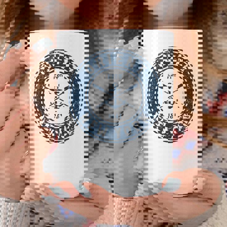 Orient New York Ny Vintage Boat Anchor & Oars Coffee Mug | Mazezy