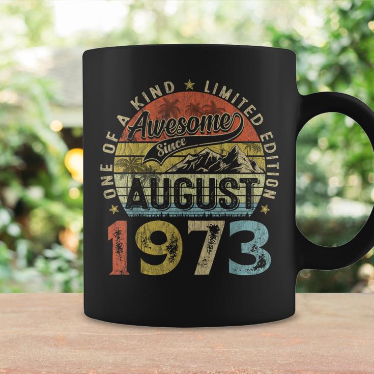 50 Years Old Made In 1973 Vintage August 1973 50Th Birthday Coffee Mug ...