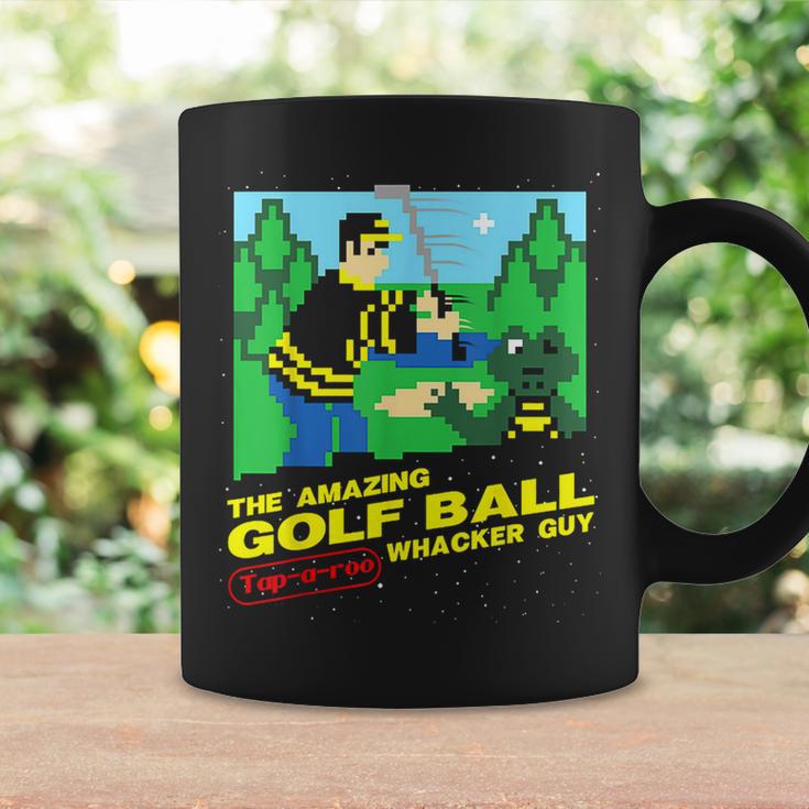 The Amazing Golf Ball Tap-A-Roo Whacker Guy Coffee Mug - Seseable