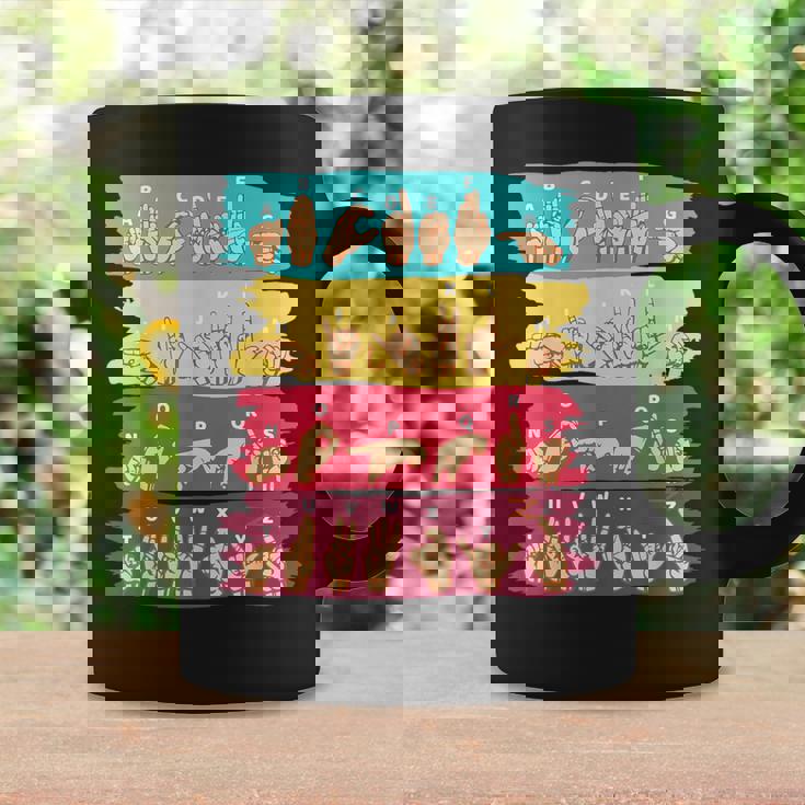 'Asl Alphabet' Cool Asl Sign Language Coffee Mug | Mazezy
