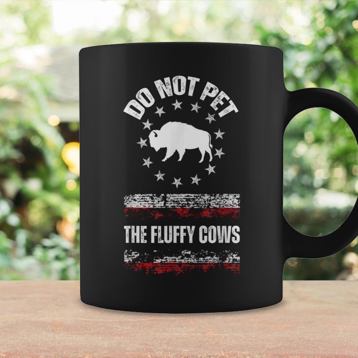 Bison Vintage Do Not Pet The Fluffy Cows Wild Lover American Coffee Mug ...