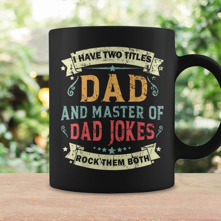 Fathers Day From Daughter Master Of Dad Jokes Funny Dad Coffee Mug | Mazezy
